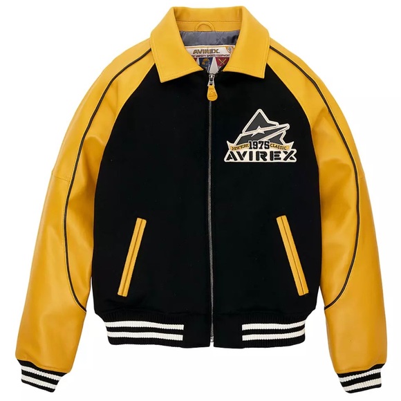 Avirex | Jackets & Coats | Avirex Classic Wool Leather Varsity Jacket ...